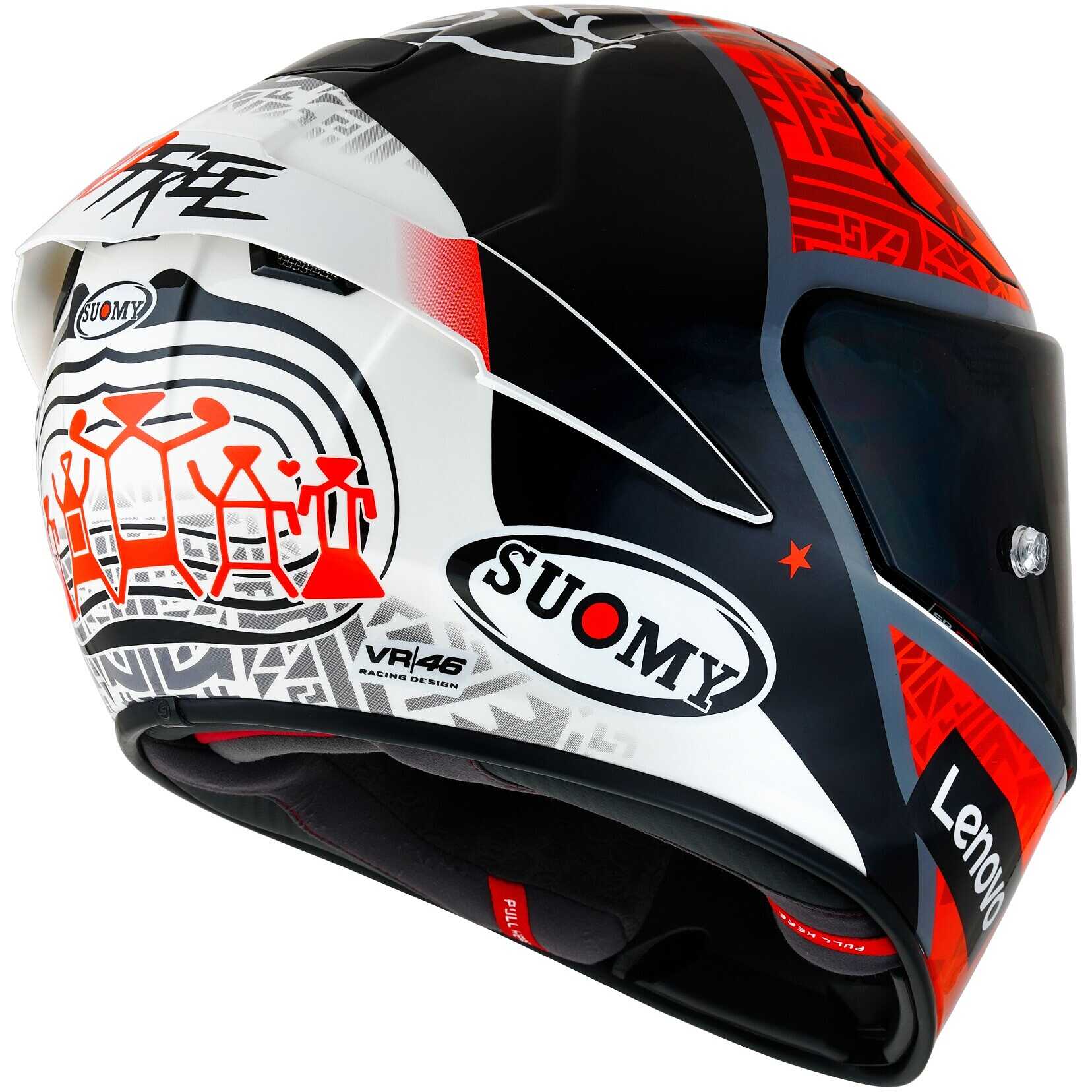 Integral Racing Moto Helm Suomy SR-GP BAGNAIA REPLICA 2022 MIT SPONSOR ...