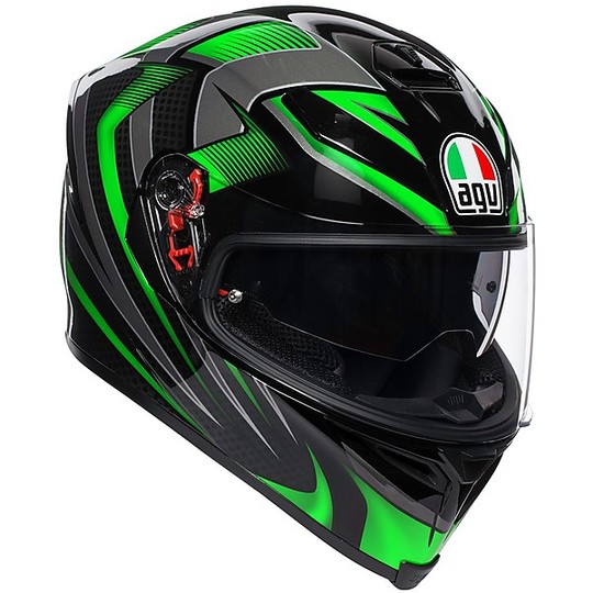 Integralhelm AGV K5 S Multi HURRICANE 2.0 Schwarz Grün Online-Verkauf ...