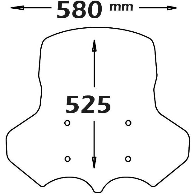 Isotta High Protection Windshield Moto Guzzi v85 TT 2019 - 2022 Clear ...