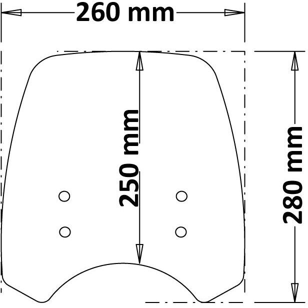 Isotta Medium Windshield For Moto Guzzi V7 III STONE E5 2020 Dark Smoke ...