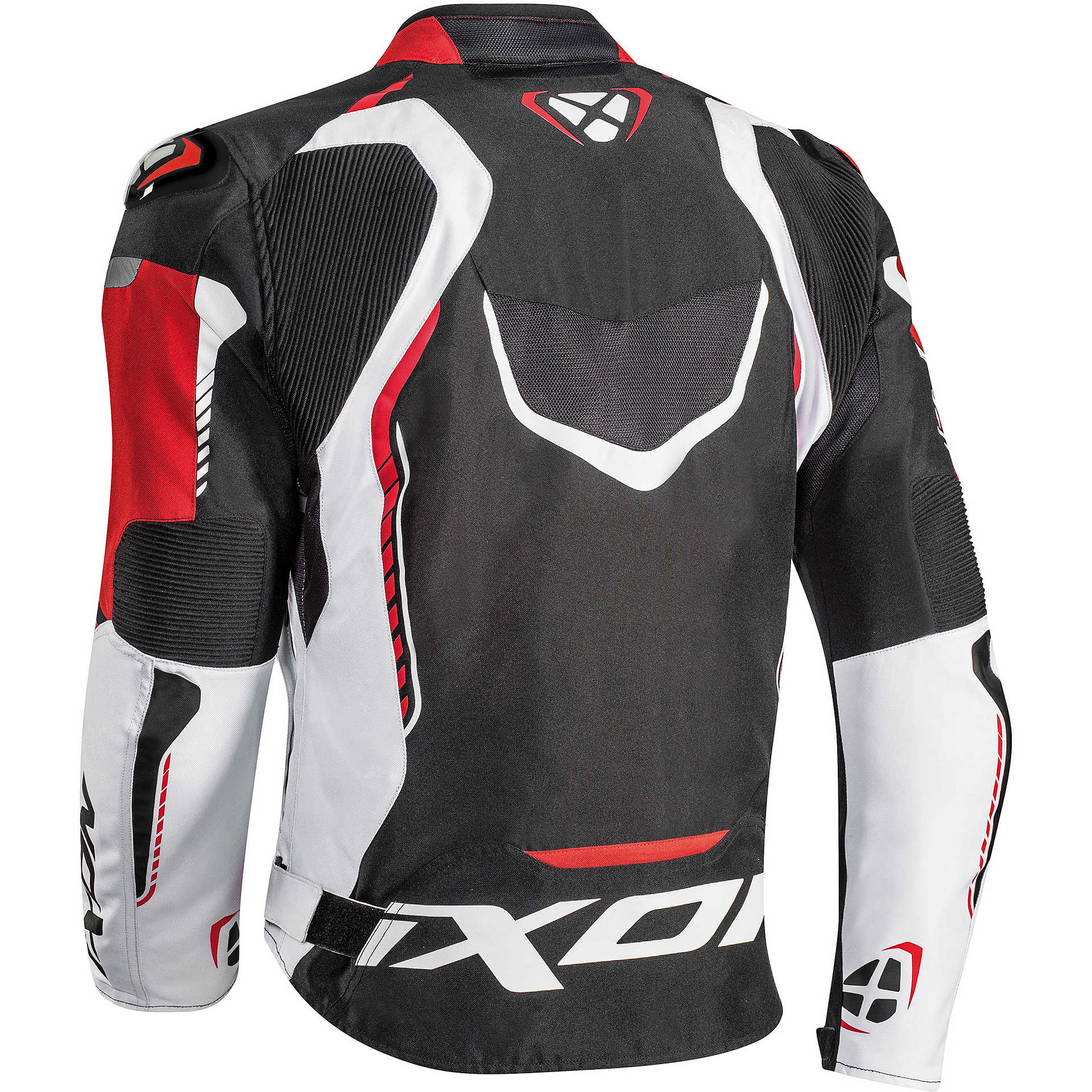 Ixon Gyre 3 Schicht Stoff Motorradjacke Schwarz Weiß Rot Online-Verkauf ...