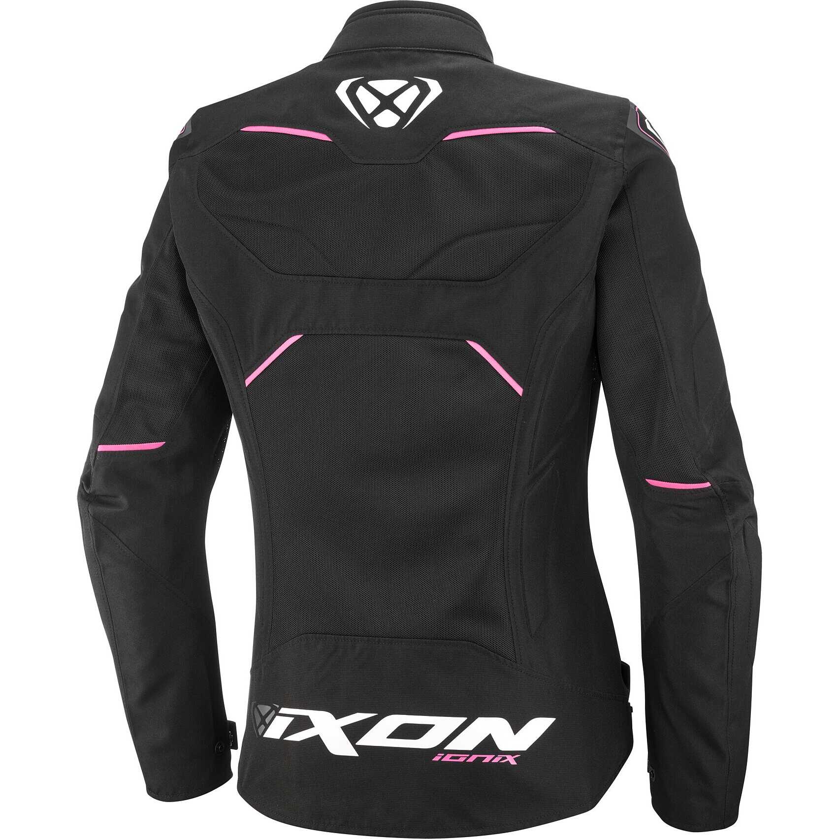 Ixon IONIX LADY Women's Motorcycle Jacket Black Bright Pink For Sale ...