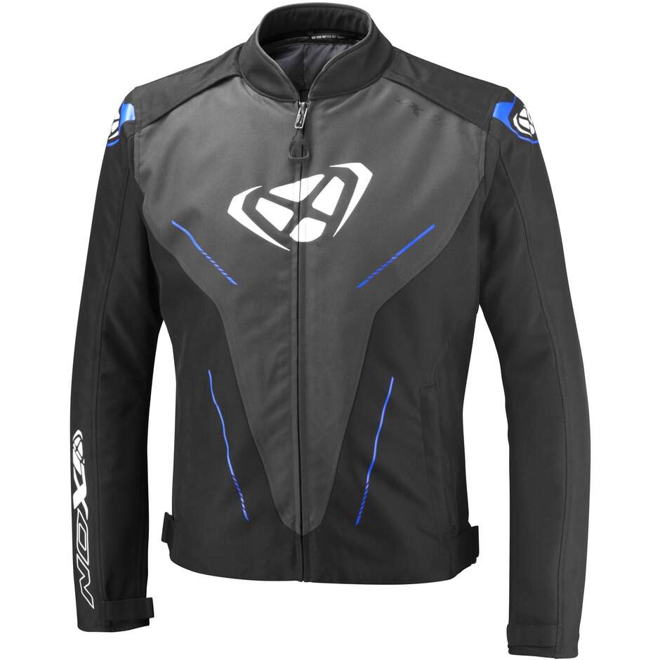 Ixon PRODIGY NOIR Anthracite Blue Motorcycle Jacket For Sale Online ...