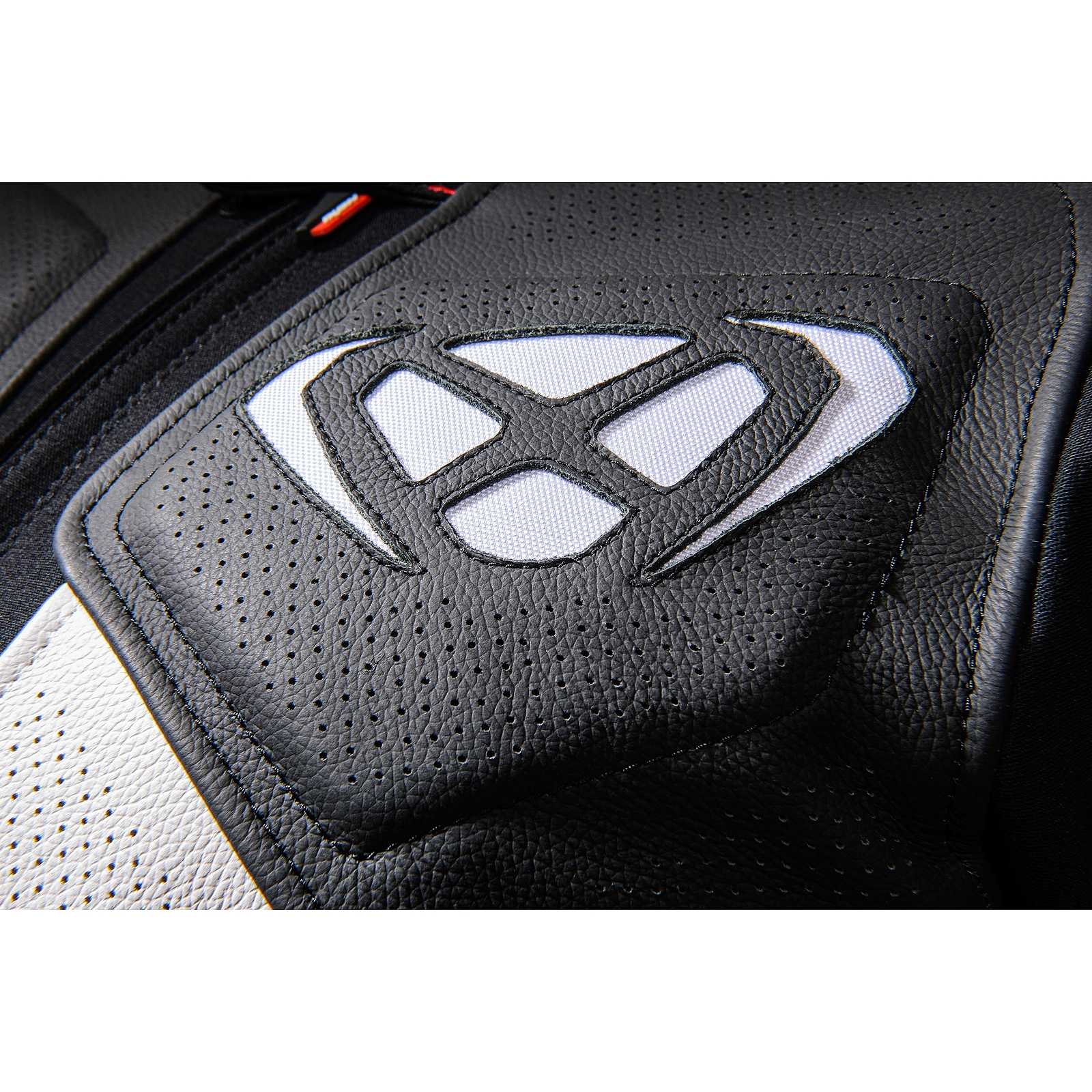 Ixon VENDETTA EVO JK Racing Leather Motorcycle Jacket Black White For ...