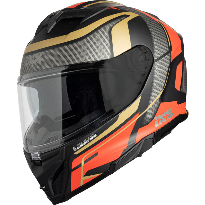 Ixs 912 SV 2.0 BLADE Full Face Motorcycle Helmet Black Red Matt For ...