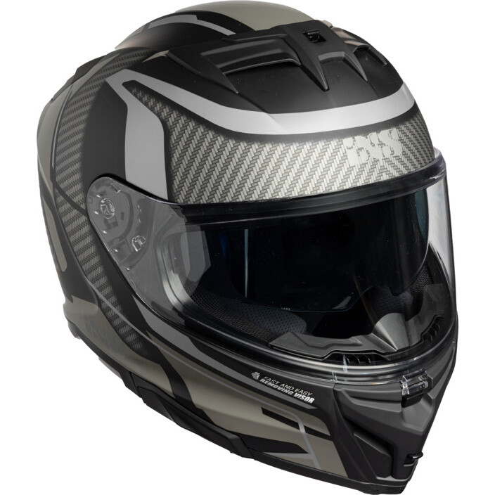 Ixs 912 SV 2.0 BLADE Full Face Motorcycle Helmet Black Silver For Sale ...