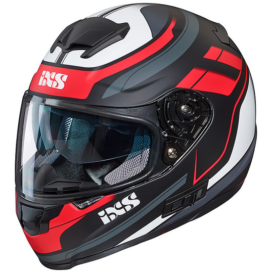 IXS iXS 215 2.0 Integral Motorradhelm Schwarz Rot Weiß Online-Verkauf ...
