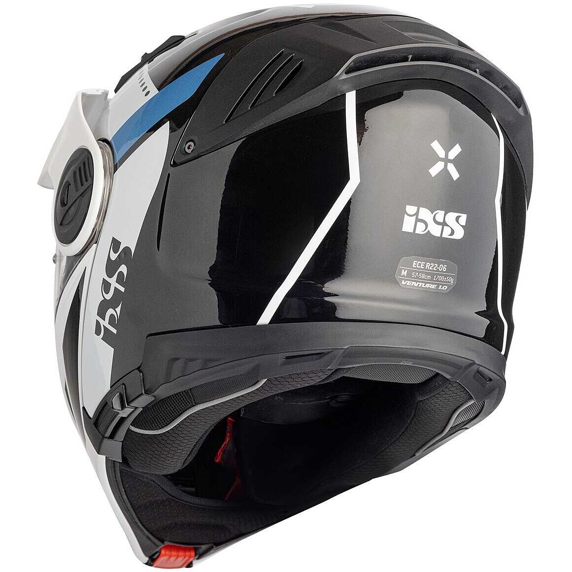 iXS Venture 1.0 Modular Motorcycle Helmet Black Anthracite White For ...