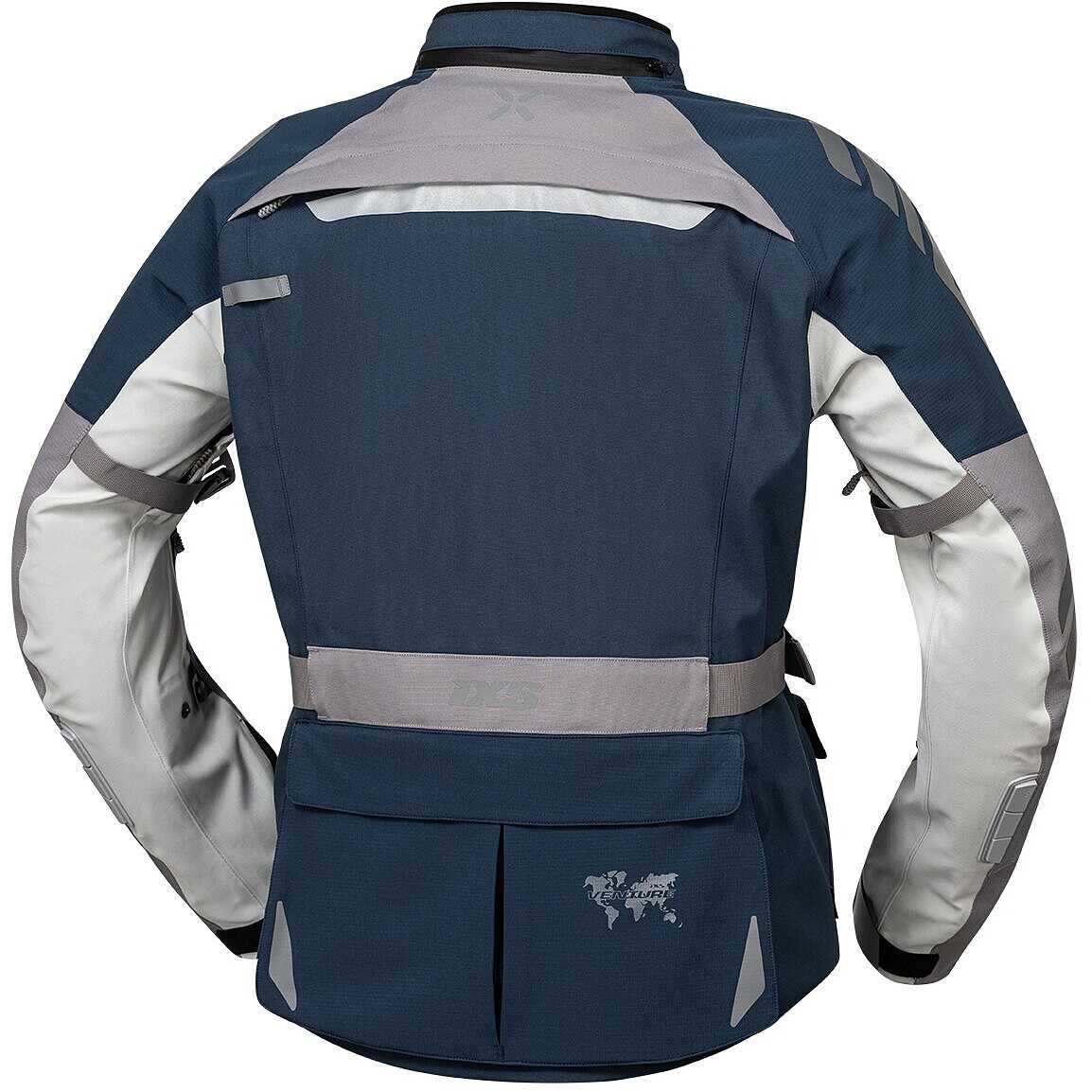 Ixs Venture-STX 1.0 Laminated Motorcycle Jacket Blue-Light Grey For ...