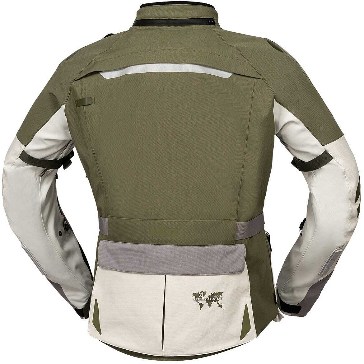Ixs Venture-STX 1.0 Laminated Motorcycle Jacket Light Grey-Olive For ...