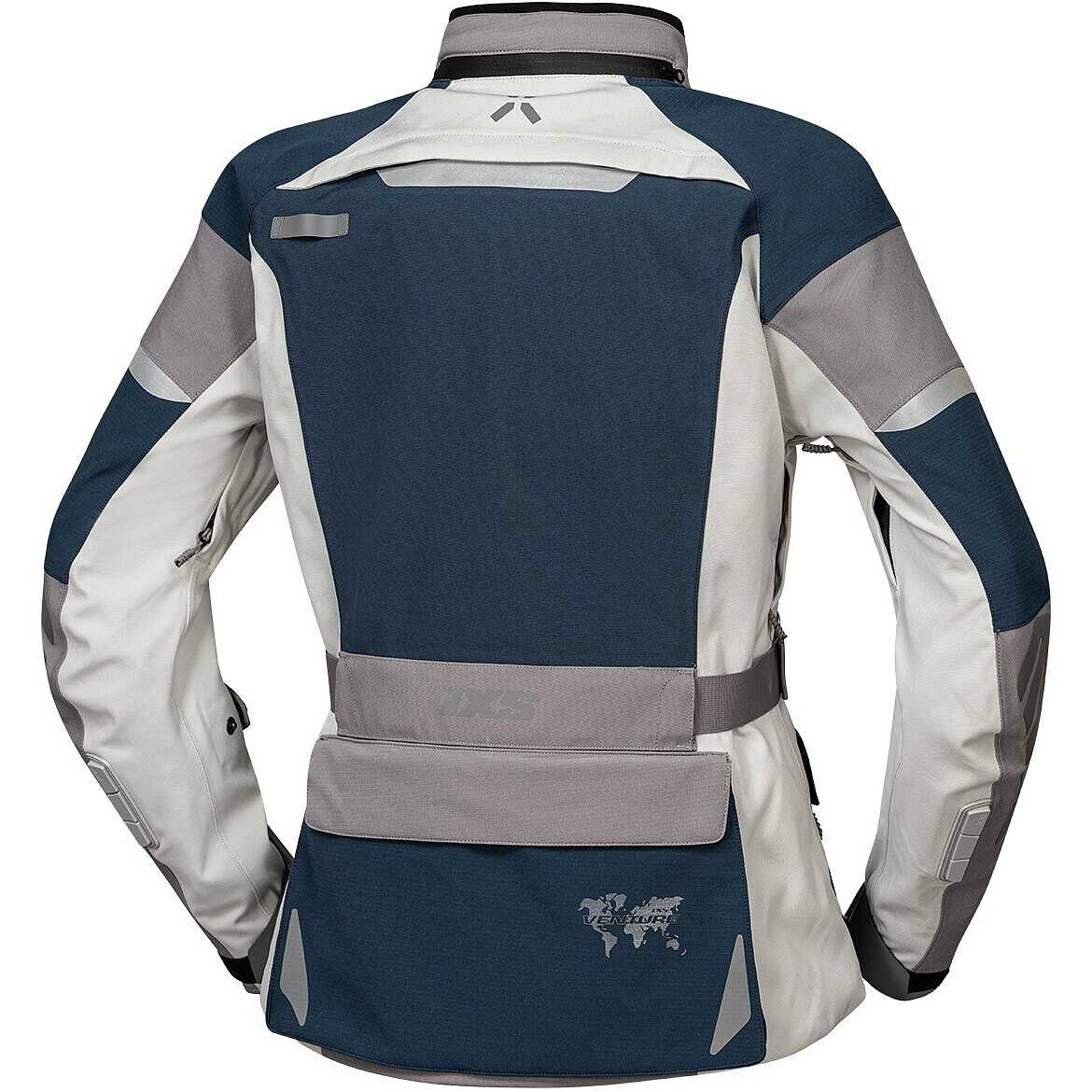 Ixs Venture-STX 1.0 Laminated Women's Motorcycle Jacket Blue-Light Grey ...