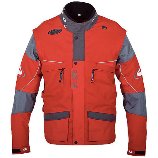 Jacket Motorcycle Enduro Technical Axo Todoterreno Red Cross For Sale ...