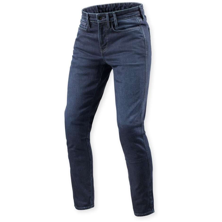 Jeans Moto Rev'it Kai Skinny Medium Blu Stoner - L32 Vendita Online - Outletmoto.eu