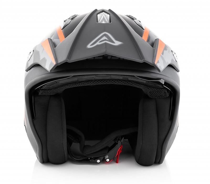 Jet Acerbis Motorcycle Helmet ARIA Model Black Orange For Sale Online ...