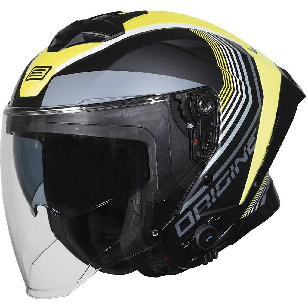 Jet Motorcycle Helmet Integrated Intercom ORIGINE APRICA + BT SHADE ...