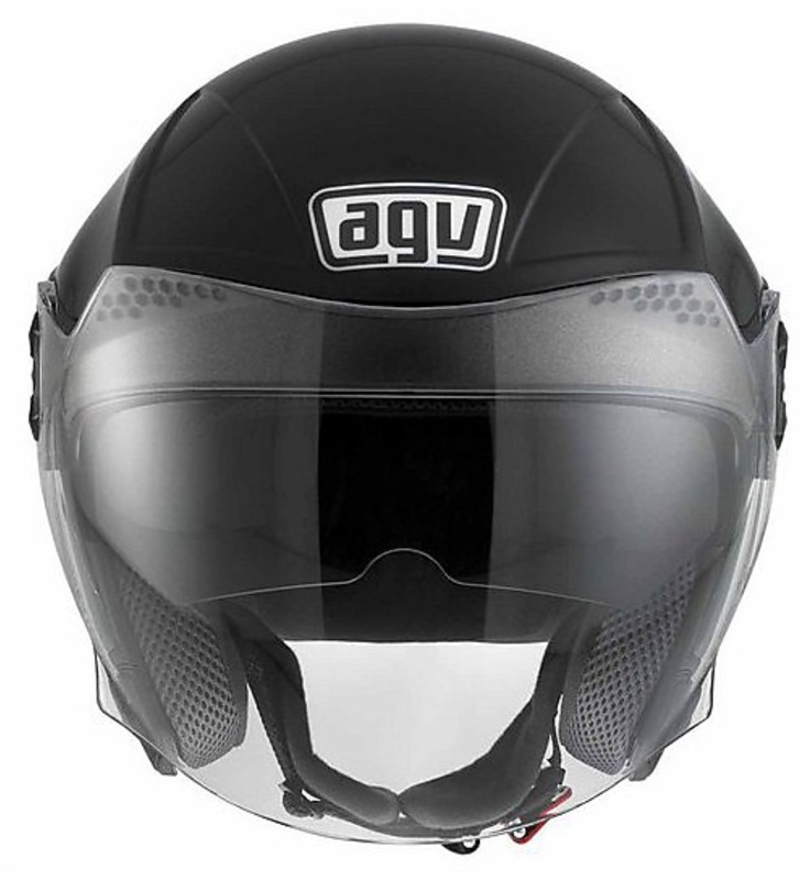 Jet Motorradhelm Agv New Cityligth Mono Gloss Black mit Sonnenblende ...