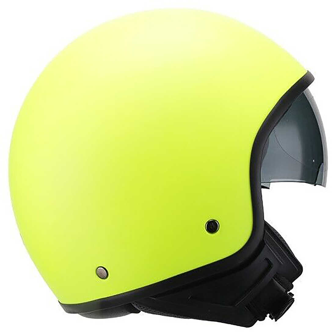 Jet One Motorcycle Helmet With Matt Yellow Beta Smoke Visor For Sale ...