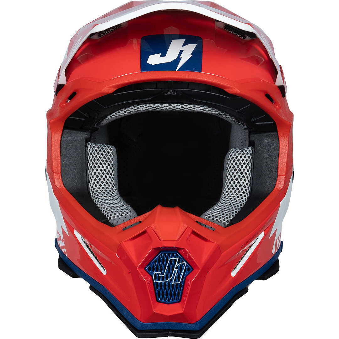 Just1 J22 Revolte Fiber Cross Enduro Motorcycle Helmet Red Blue For ...