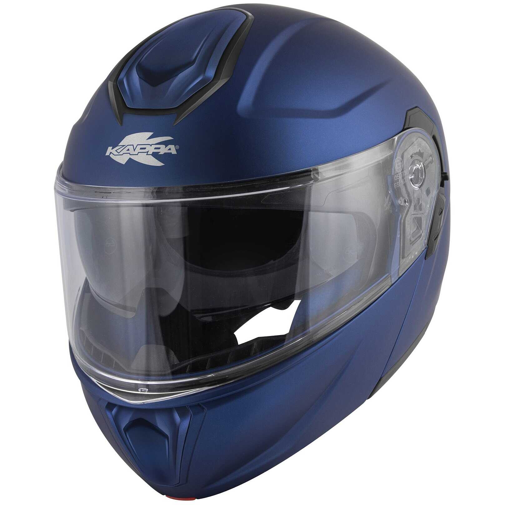 Kappa KV50 B Solid Matt Blue Modular Motorcycle Helmet For Sale Online ...