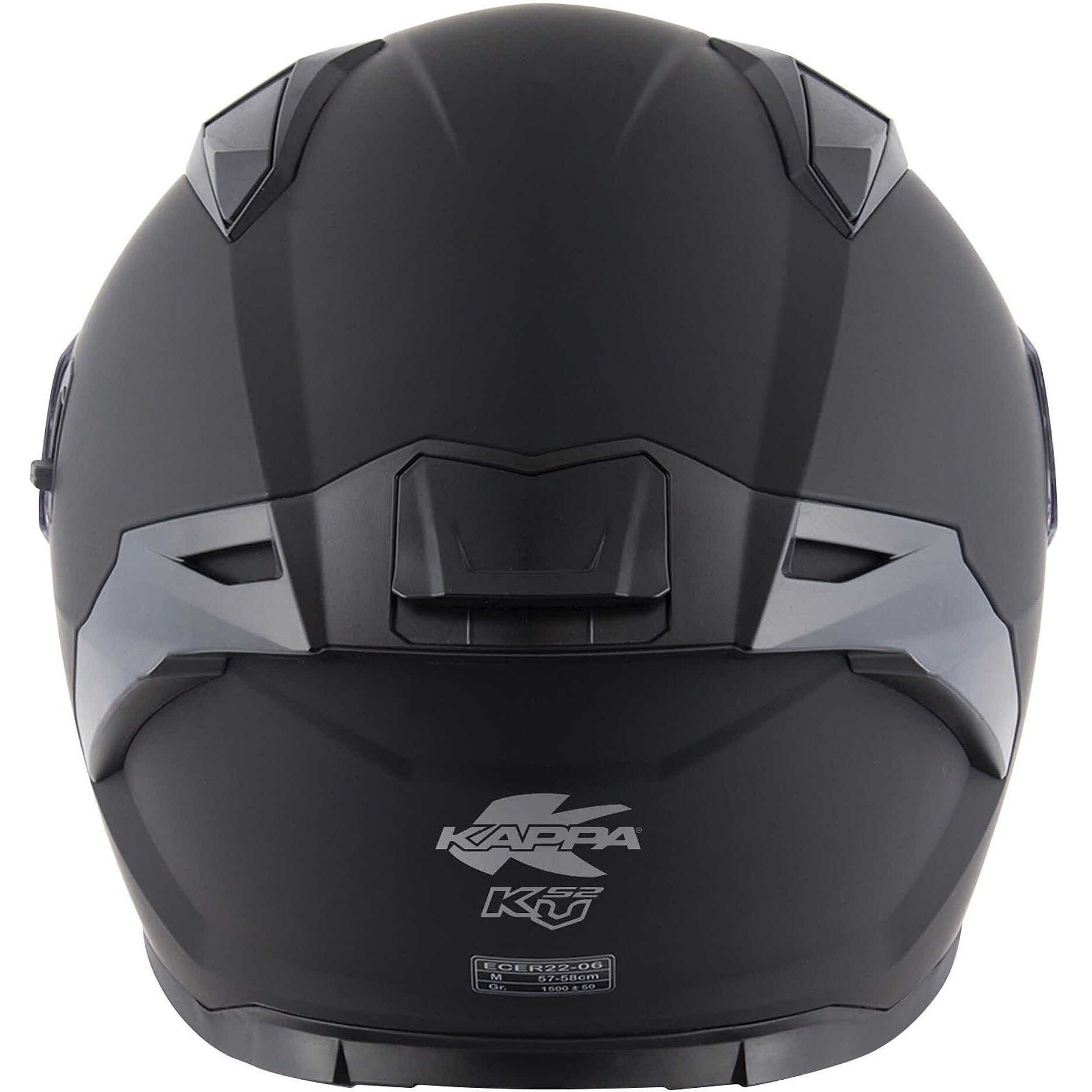 Kappa KV52 Full Face Motorcycle Helmet, Matte Black For Sale Online ...