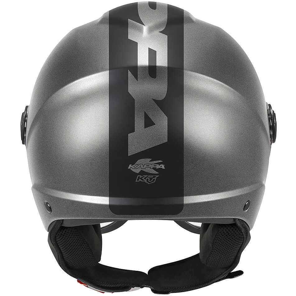Kappa KV57 STRIKER Jet Motorcycle Helmet, Matt Titanium, Black For Sale ...