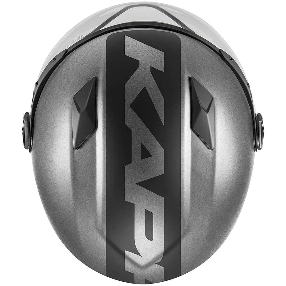 Kappa KV57 STRIKER Jet Motorcycle Helmet, Matt Titanium, Black For Sale ...