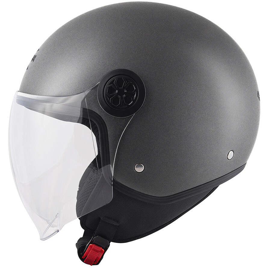 Kappa KV59 Matt Titanium Demi-Jet Motorcycle Helmet For Sale Online ...