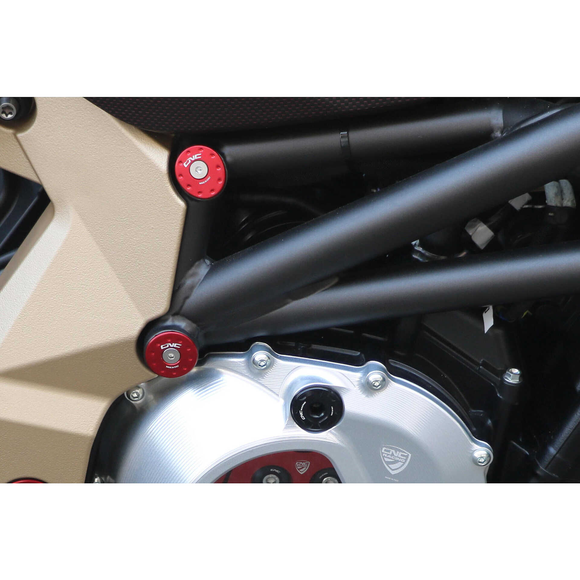 Kit tappi telaio MV Agusta - Tubi anteriori CNC Racing TT358 Oro ...