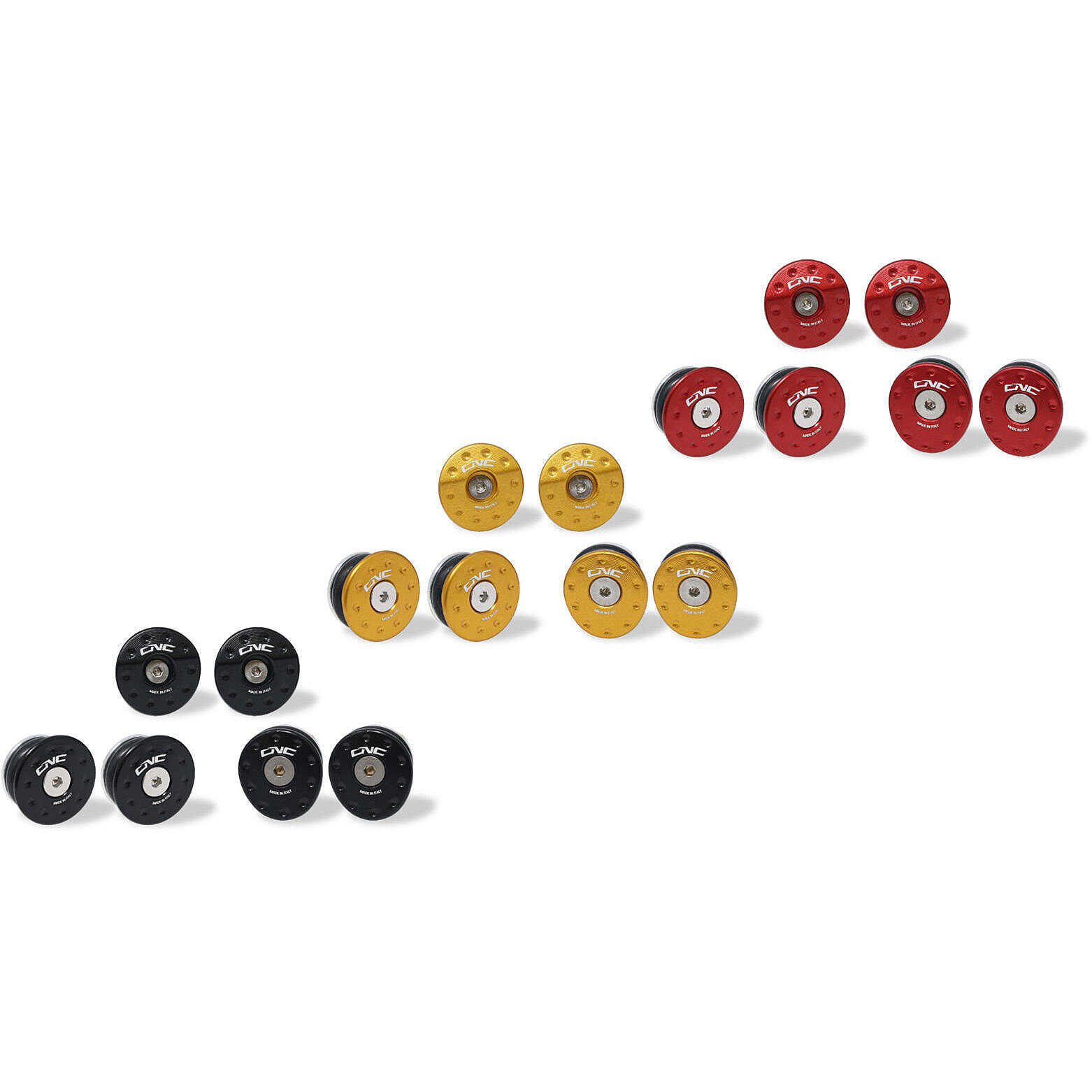 Kit tappi telaio MV Agusta - Tubi anteriori CNC Racing TT358 Rosso ...