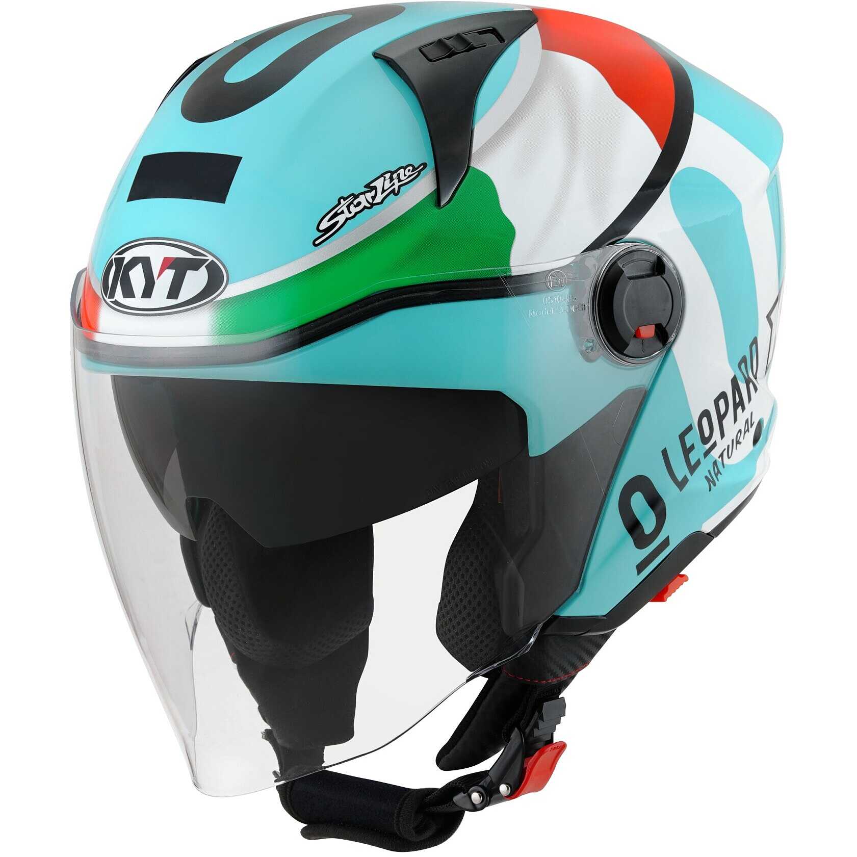 Kyt D-CITY LEOPARD REPLICA TRICOLORE Jet Motorcycle Helmet For Sale ...