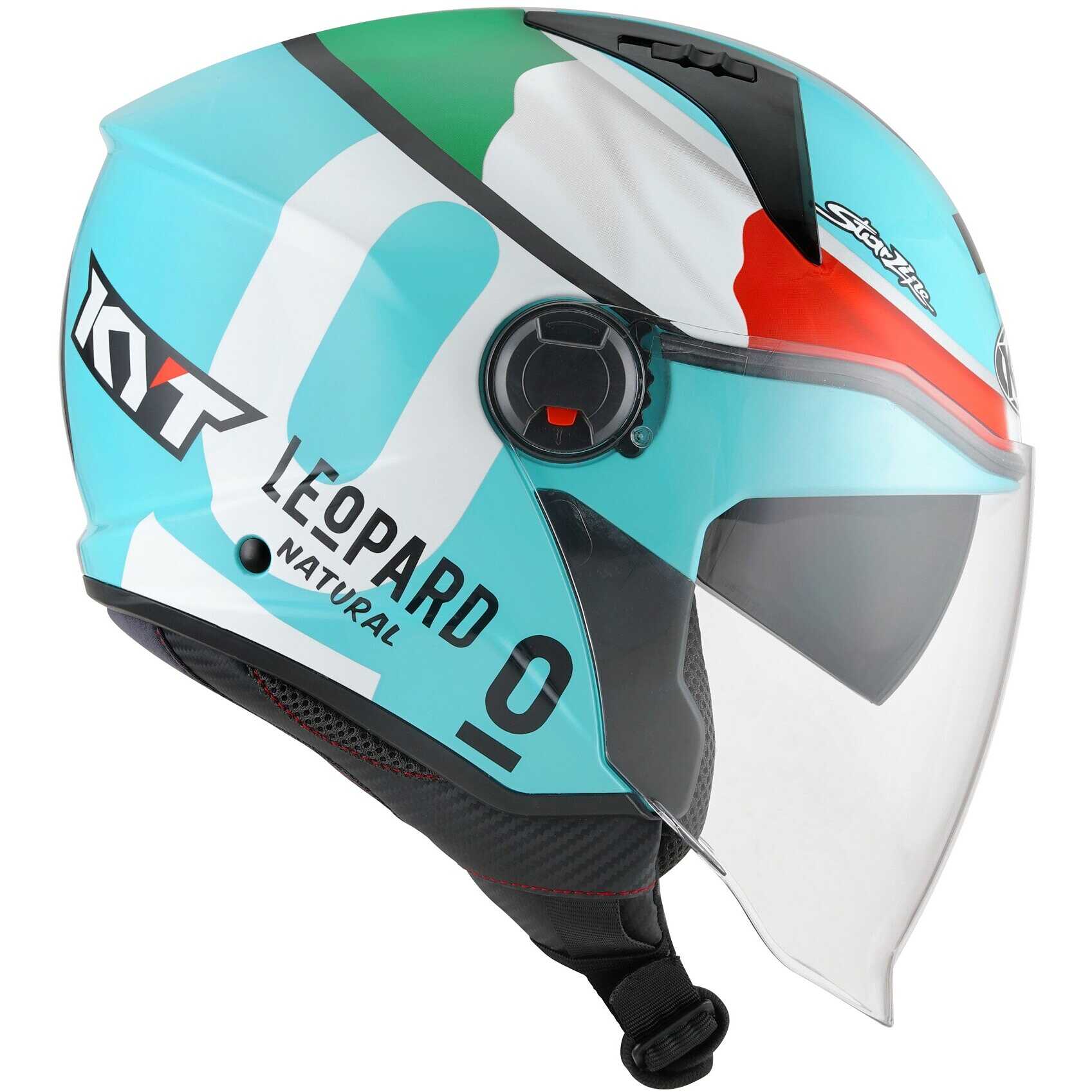 Kyt D-CITY LEOPARD REPLICA TRICOLORE Jet Motorcycle Helmet For Sale ...