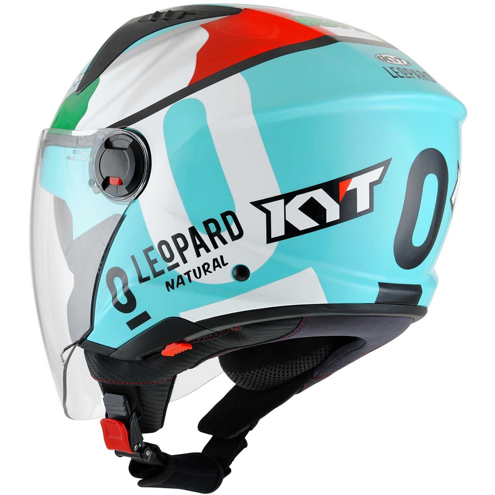 Kyt D-CITY LEOPARD REPLICA TRICOLORE Jet Motorcycle Helmet For Sale ...