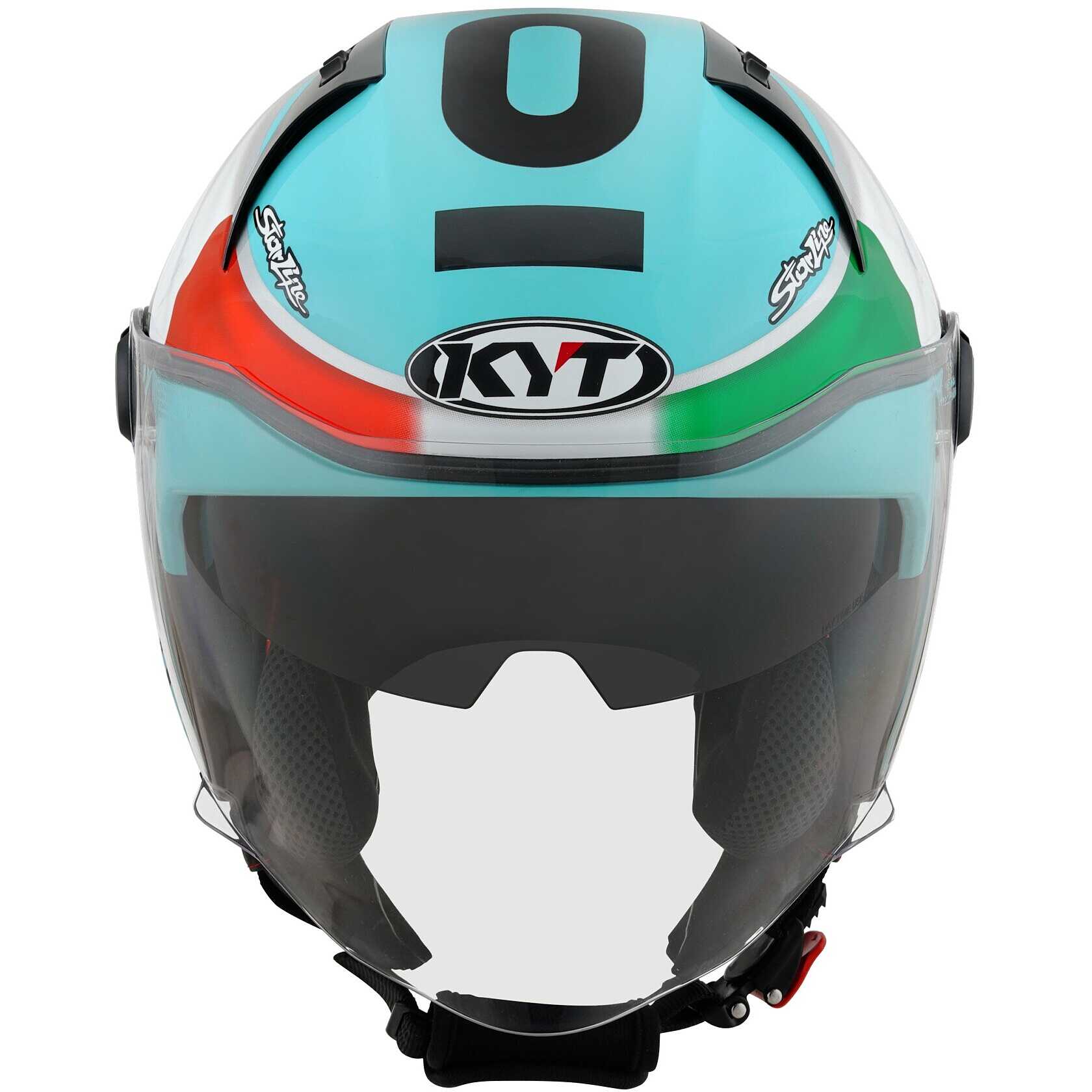 Kyt D-CITY LEOPARD REPLICA TRICOLORE Jet Motorcycle Helmet For Sale ...