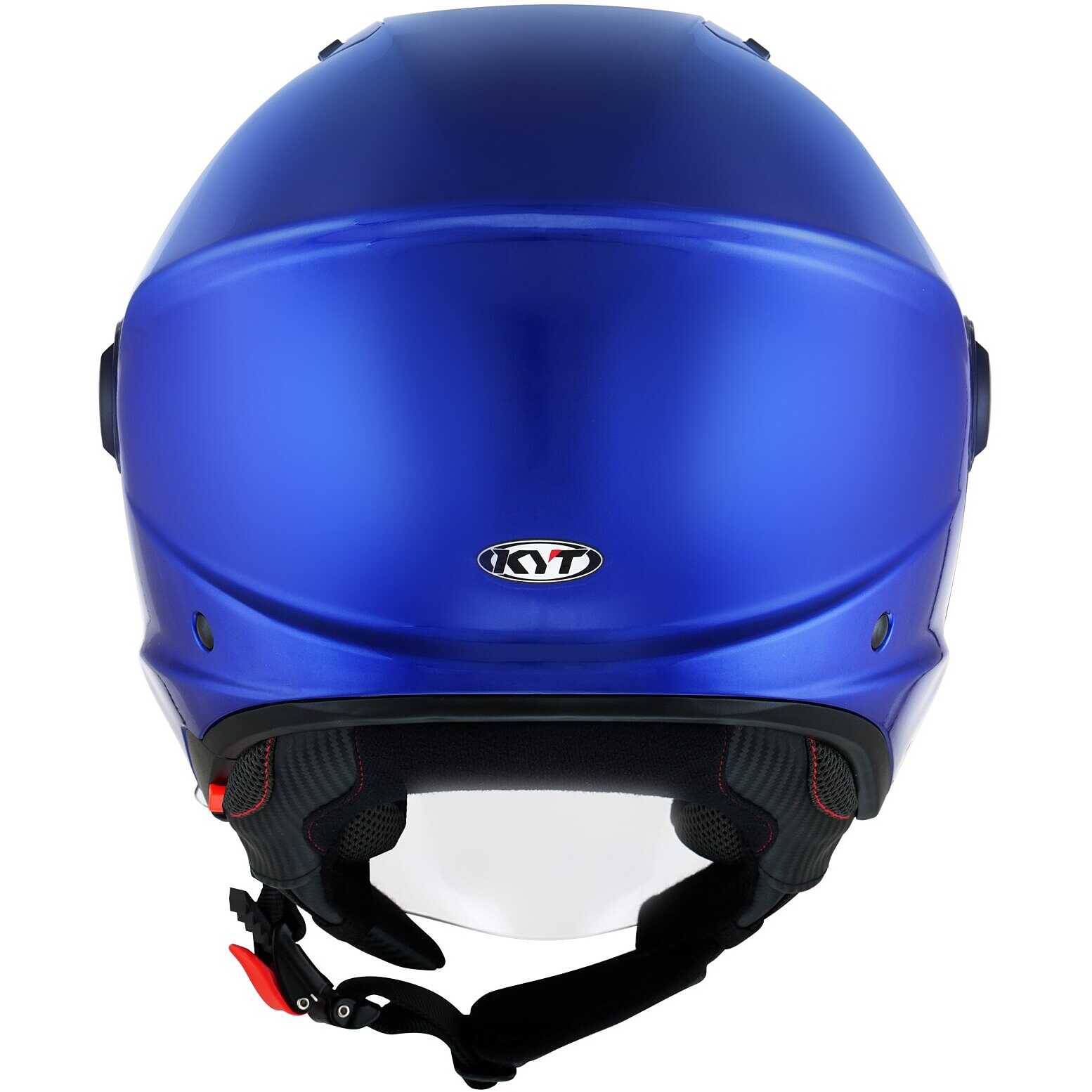 KYT D-CITY PLAIN Jet Motorcycle Helmet Blue Metal For Sale Online ...
