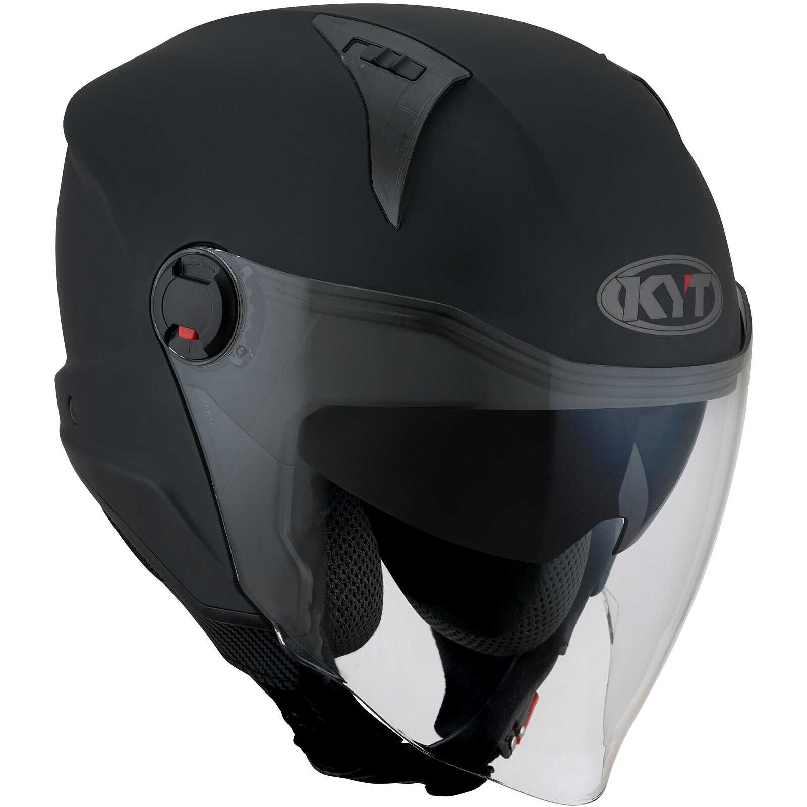 KYT D-CITY PLAIN Jet Motorcycle Helmet Matt Black For Sale Online ...