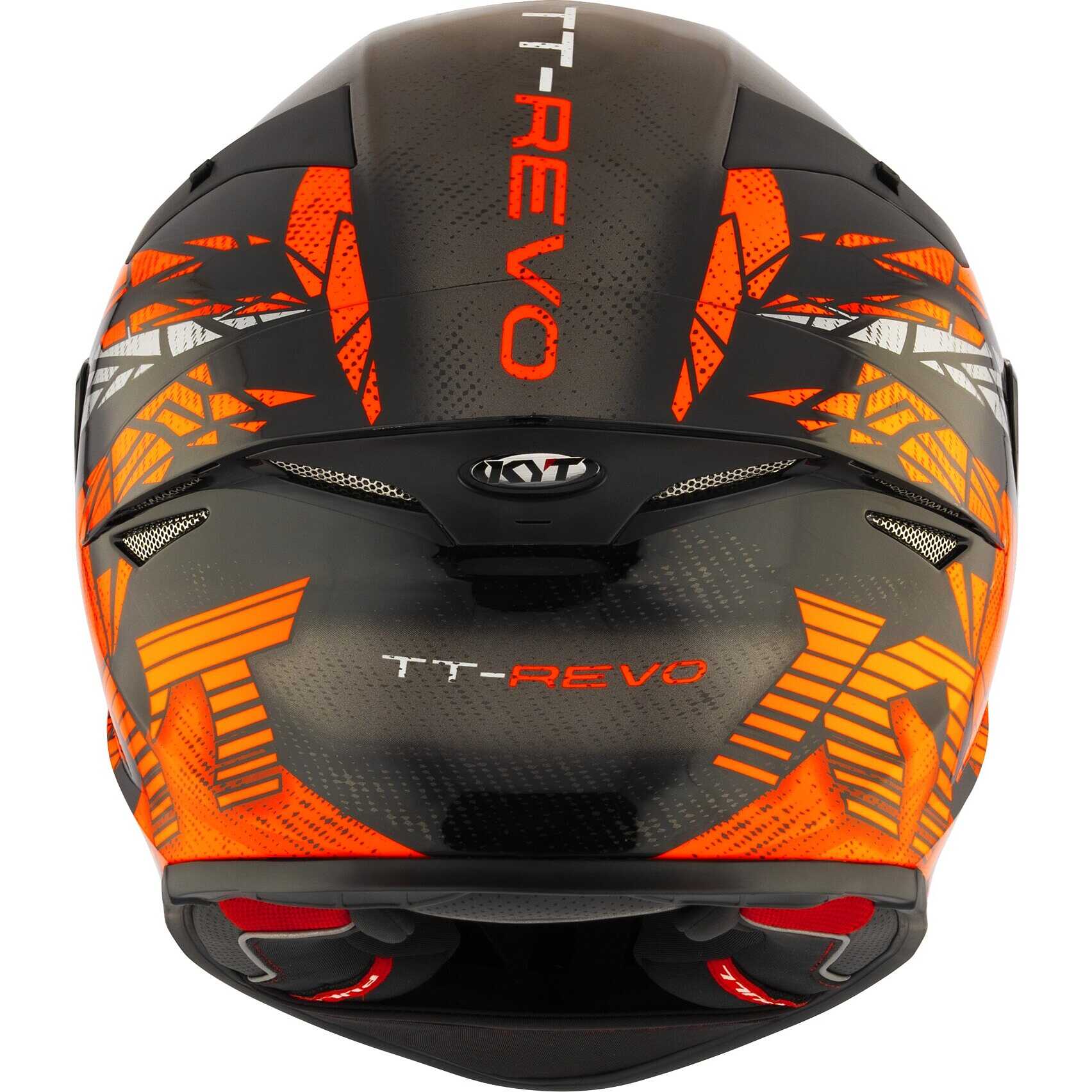 Kyt TT-REVO COMBUSTION Orange Full Face Motorcycle Helmet For Sale ...