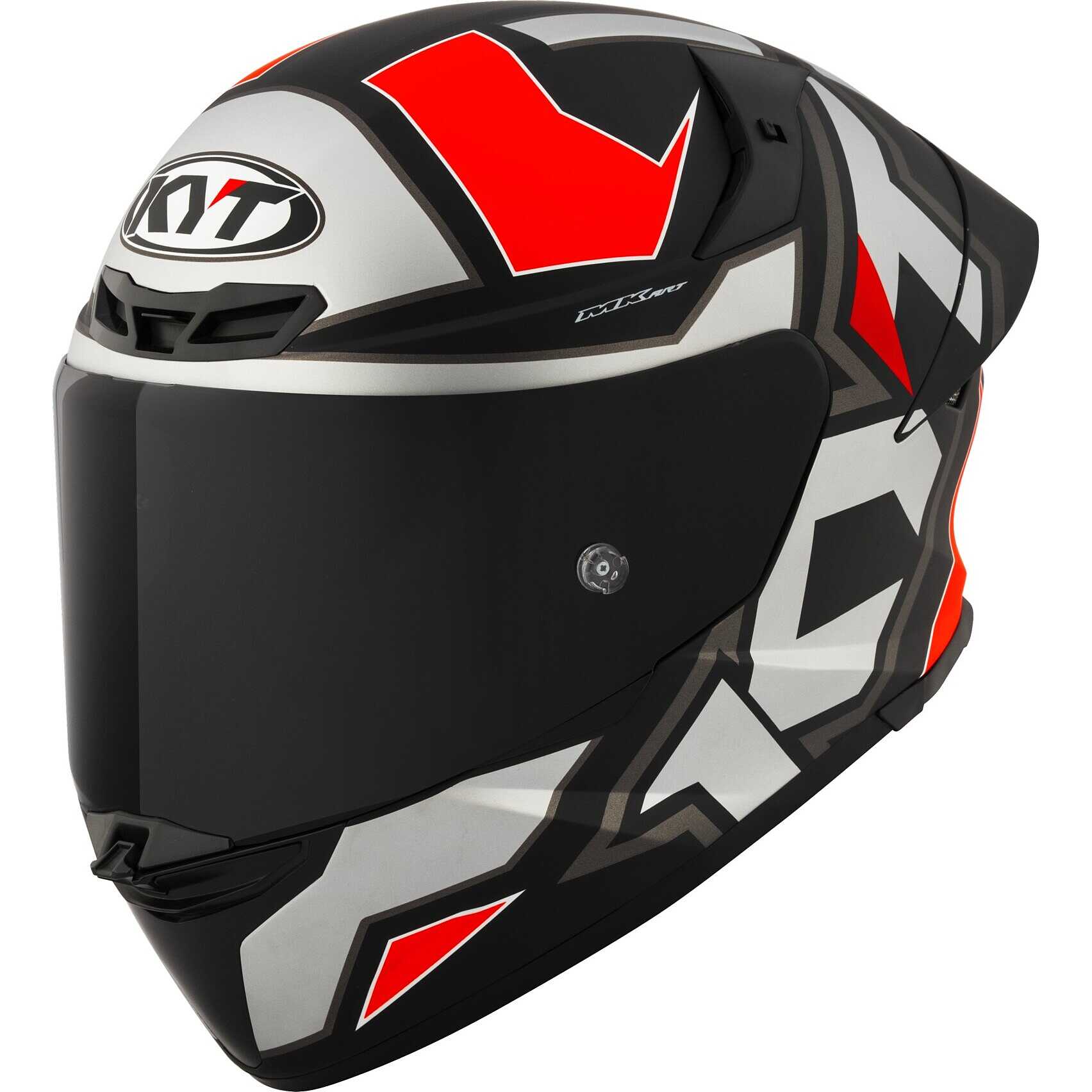 Kyt TT-REVO ELECTRON Full Face Motorcycle Helmet Matt Grey Red For Sale ...