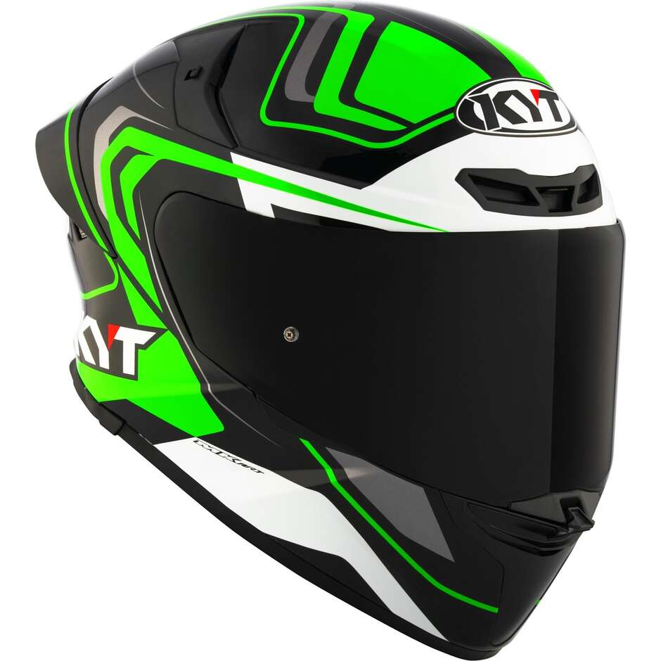 Kyt TT-REVO OVERTECH Full Face Motorcycle Helmet Black Green For Sale ...