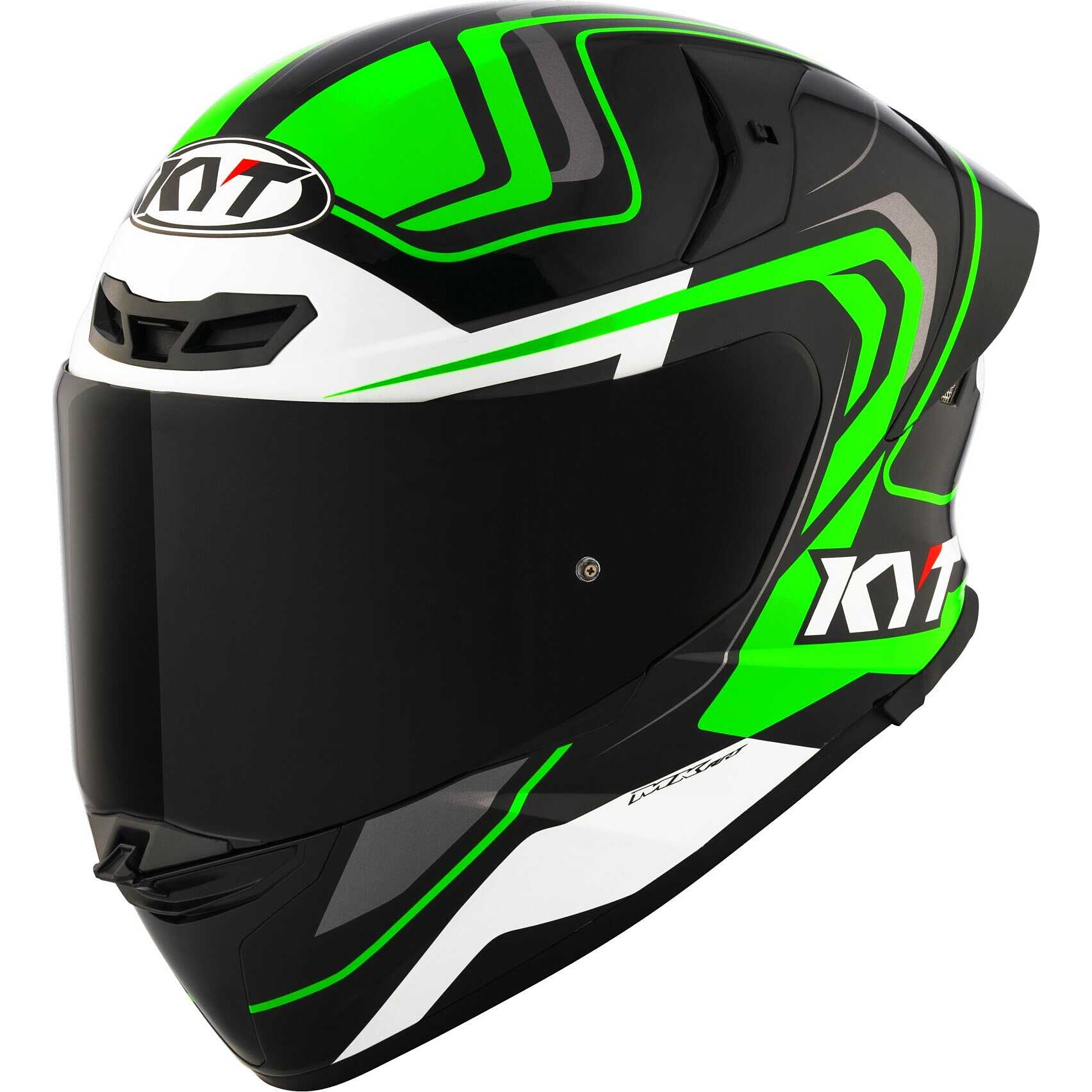 Kyt TT-REVO OVERTECH Full Face Motorcycle Helmet Black Green For Sale ...