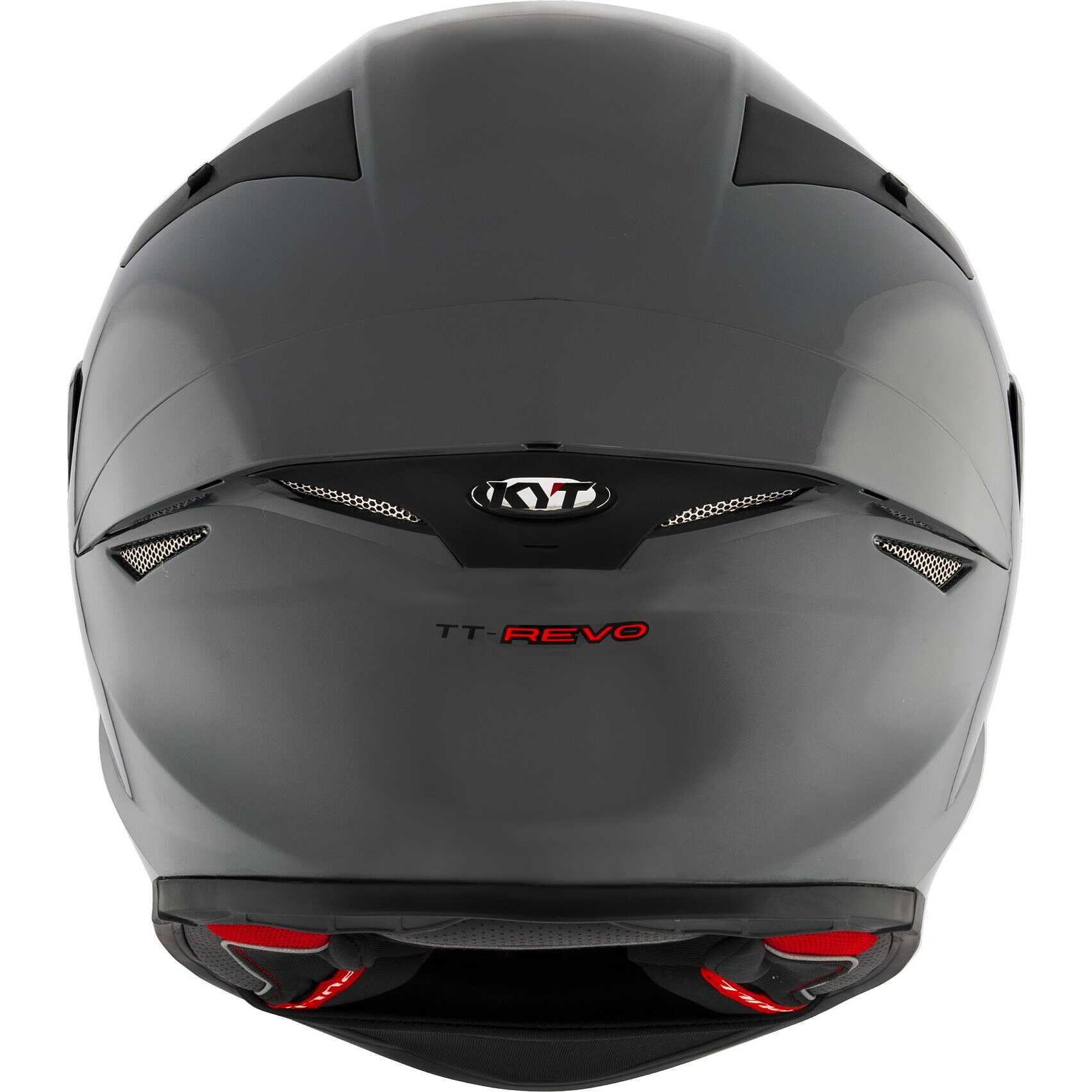 Kyt TT-REVO PLAIN Full Face Motorcycle Helmet GREY For Sale Online ...