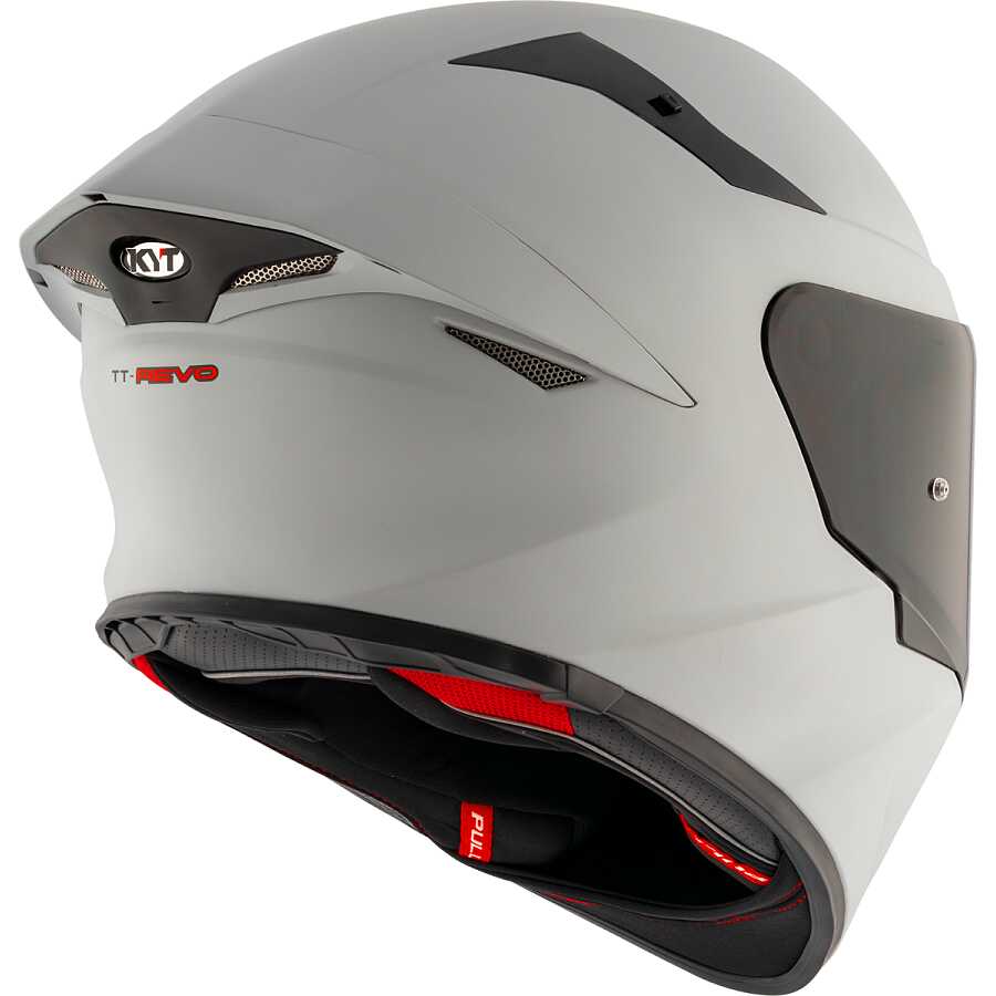 Kyt TT-REVO PLAIN Full Face Motorcycle Helmet Matt Grey For Sale Online ...