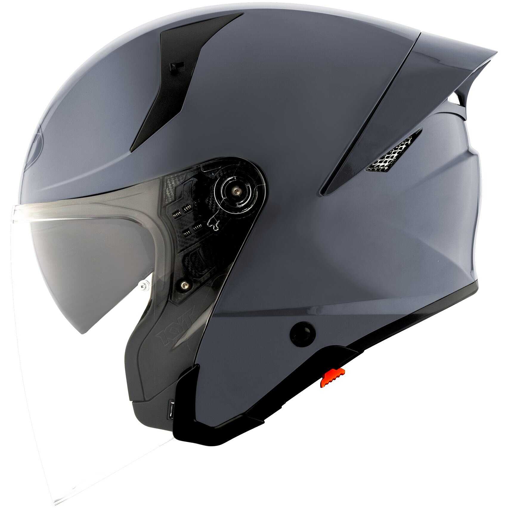 KYT TTR-JET PLAIN Jet Motorcycle Helmet Grey For Sale Online ...