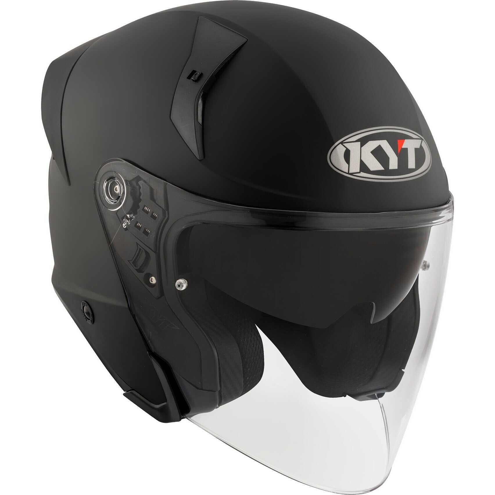KYT TTR-JET PLAIN Jet Motorcycle Helmet Matt Black For Sale Online ...