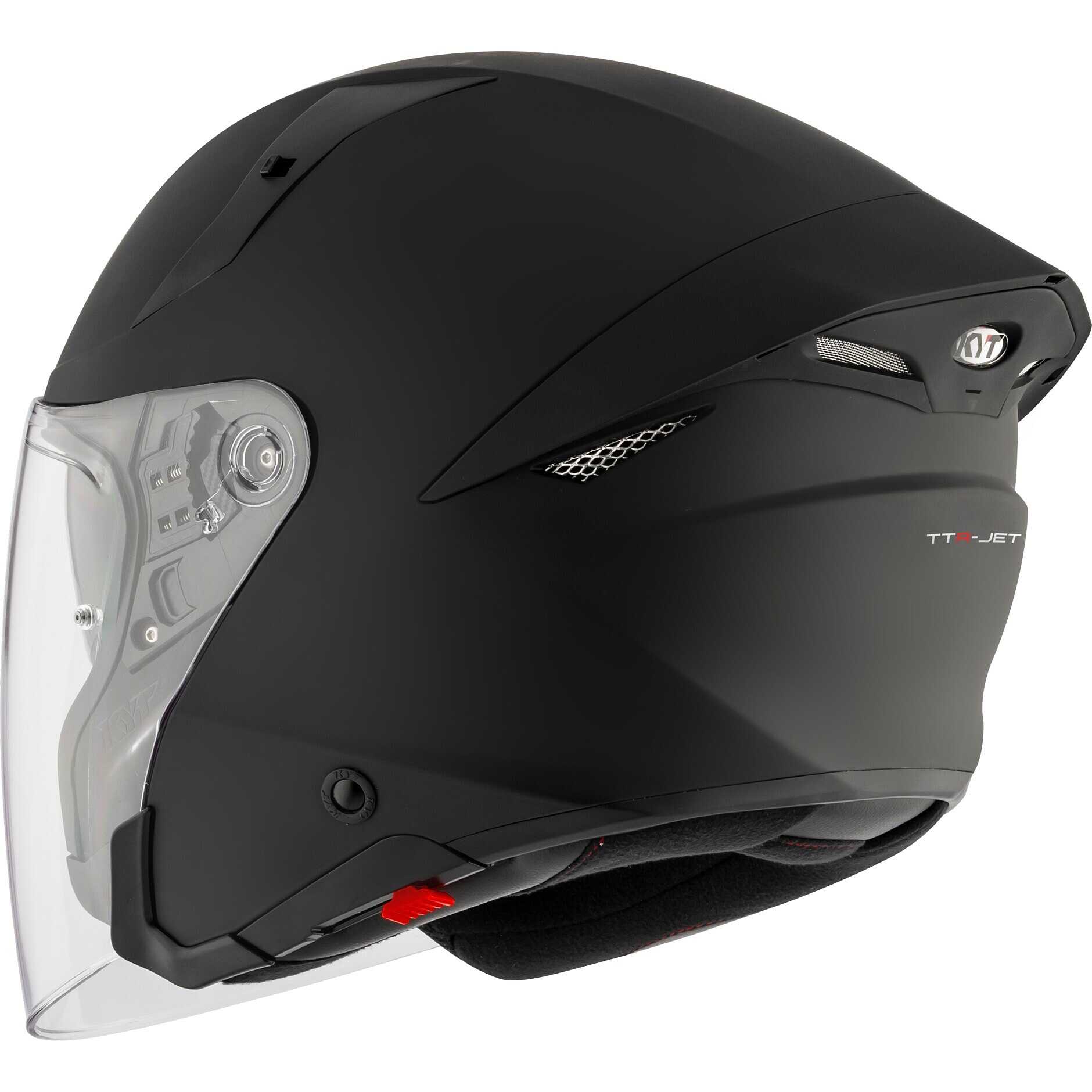 KYT TTR-JET PLAIN Jet Motorcycle Helmet Matt Black For Sale Online ...