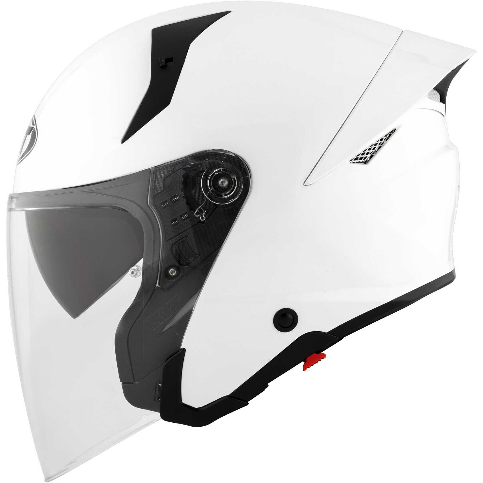 KYT TTR-JET PLAIN Jet Motorcycle Helmet White For Sale Online ...