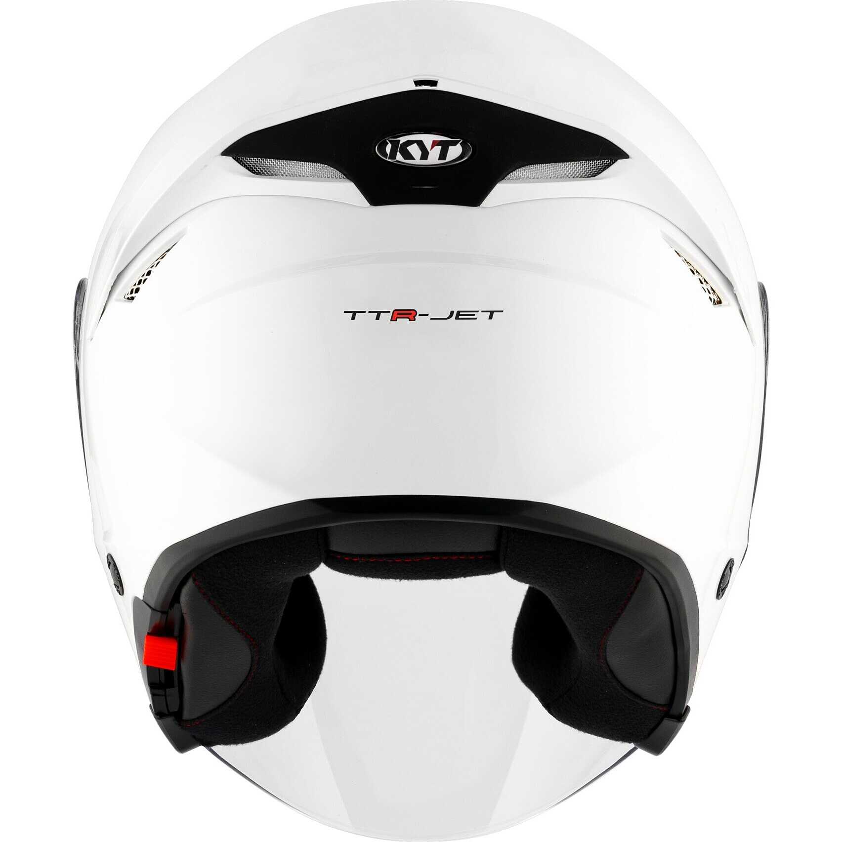 KYT TTR-JET PLAIN Jet Motorcycle Helmet White For Sale Online ...