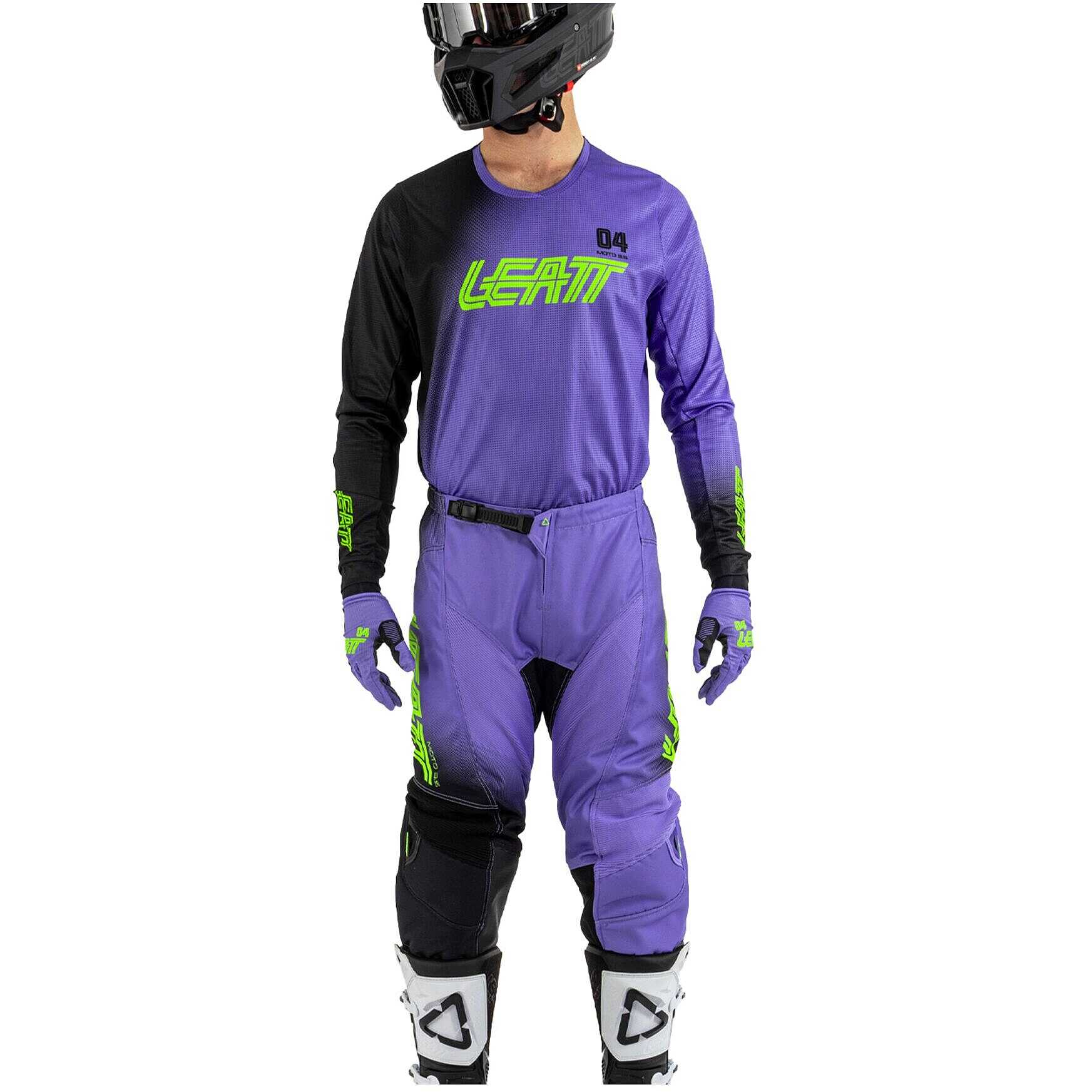 Leatt RIDE KIT 3.5 Purple Motocross Jersey and Pants Kit For Sale ...