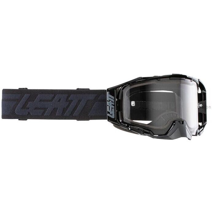 Leatt VELOCITY 6.5 STEALTH LIGHT GRAY 58VLT Black Moto Cross Mask For ...
