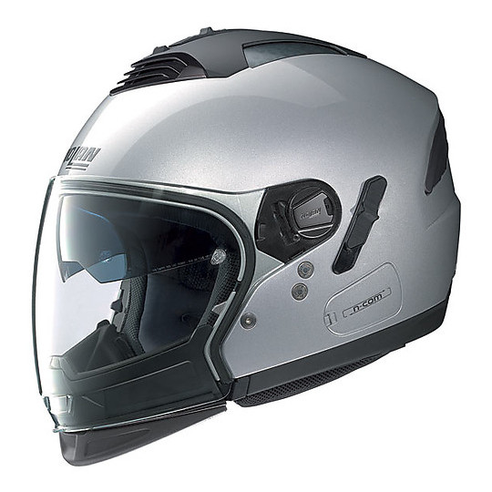 Lenkung Motorrad Helm Nolan N43E AIR n-com Klassische Flach Cool Gray ...