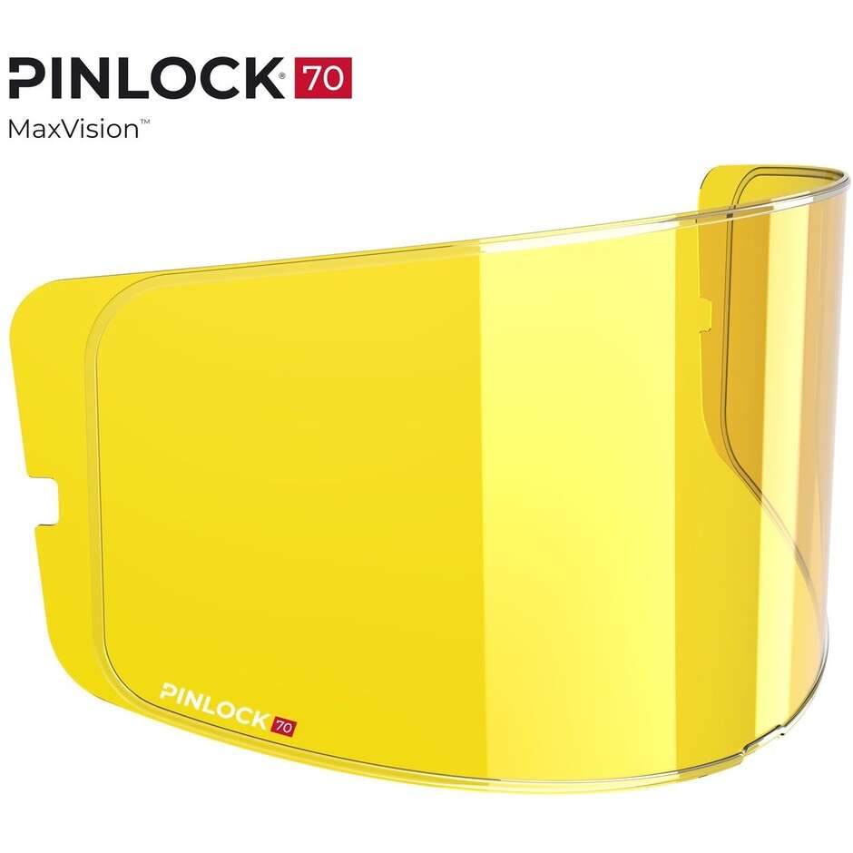 Lentille Pinlock jaune DKS409 de Mt Helmets pour casque KRE+S (MT-V-29B ...